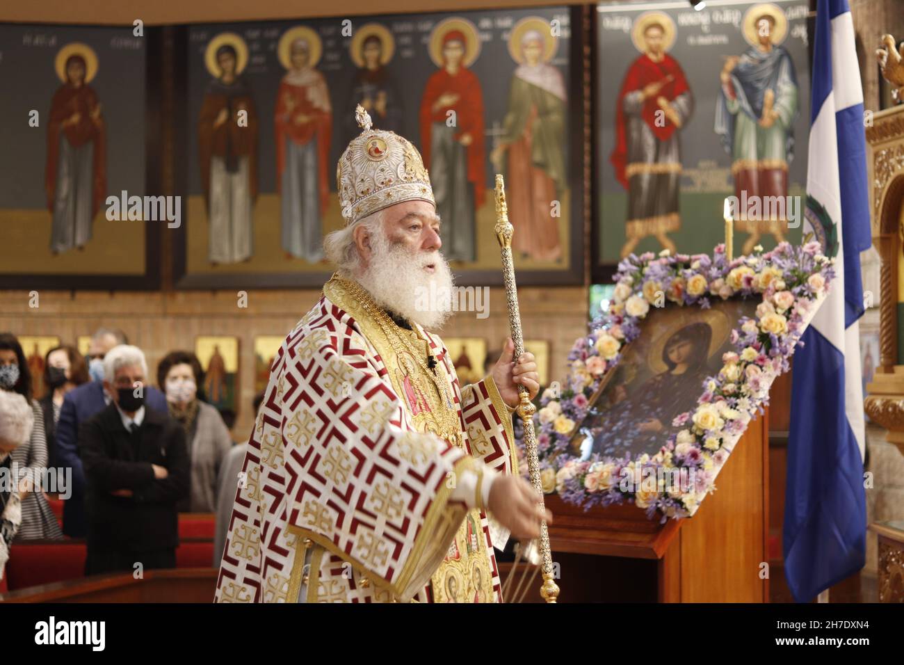 His Beatitude Theodoros II during the patronal feast day of the Greek ...