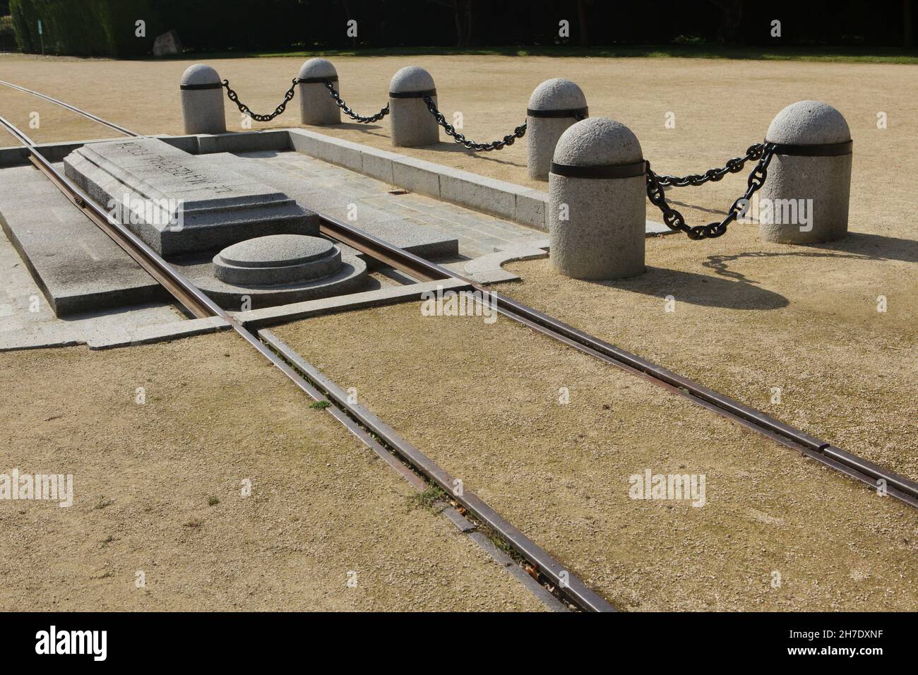 The Glade of the Armistice where the Armistice of 11 November 1918 that ...