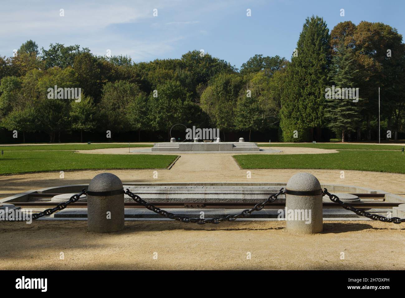 The Glade of the Armistice where the Armistice of 11 November 1918 that ...