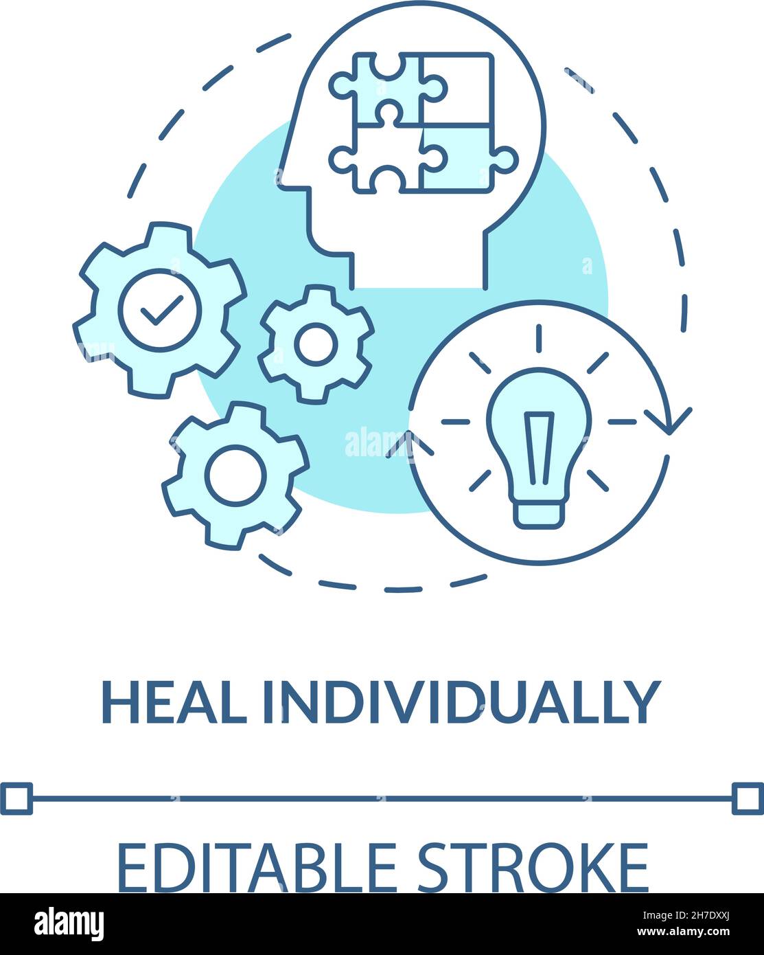 Heal personally concept icon Stock Vector Image & Art - Alamy