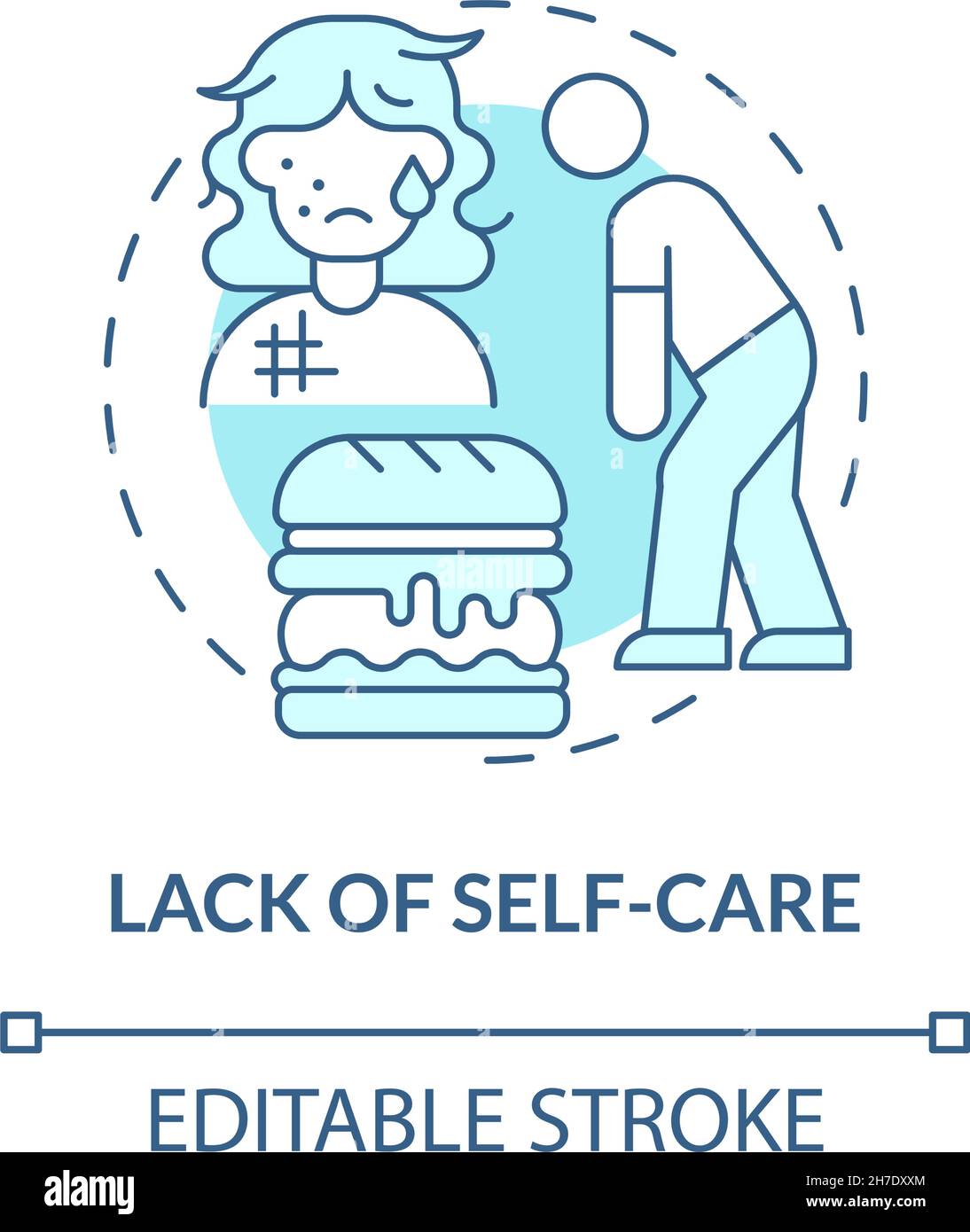 Self-care absence concept icon Stock Vector Image & Art - Alamy