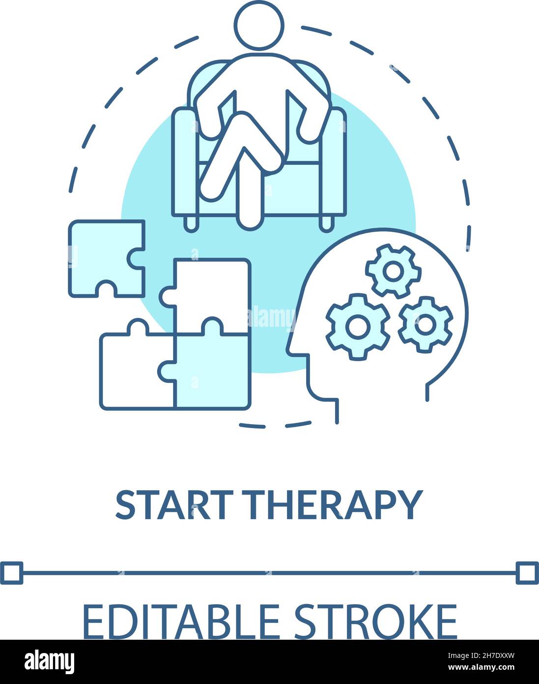 Start therapy Stock Vector Images - Alamy