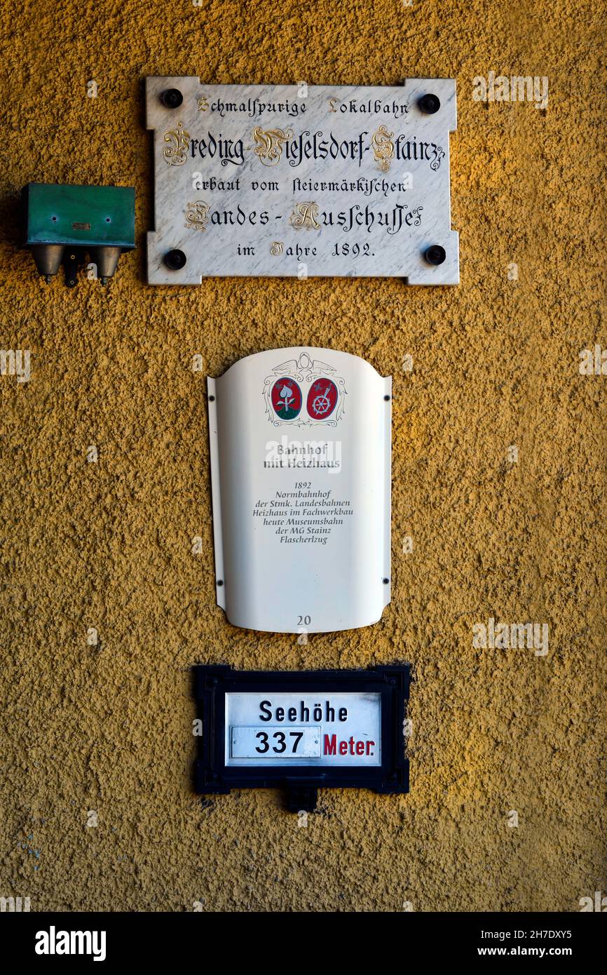 Stainz, Austria - September 23, 2021: Description of the permit to ...