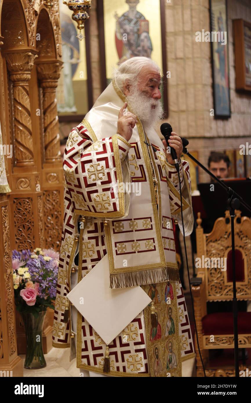 His Beatitude Theodoros II during the patronal feast day of the Greek ...