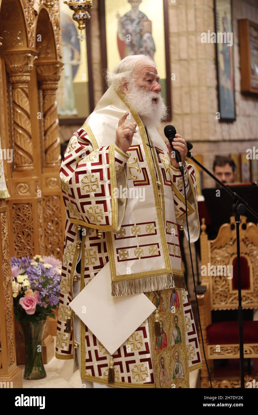 His Beatitude Theodoros II during the patronal feast day of the Greek ...