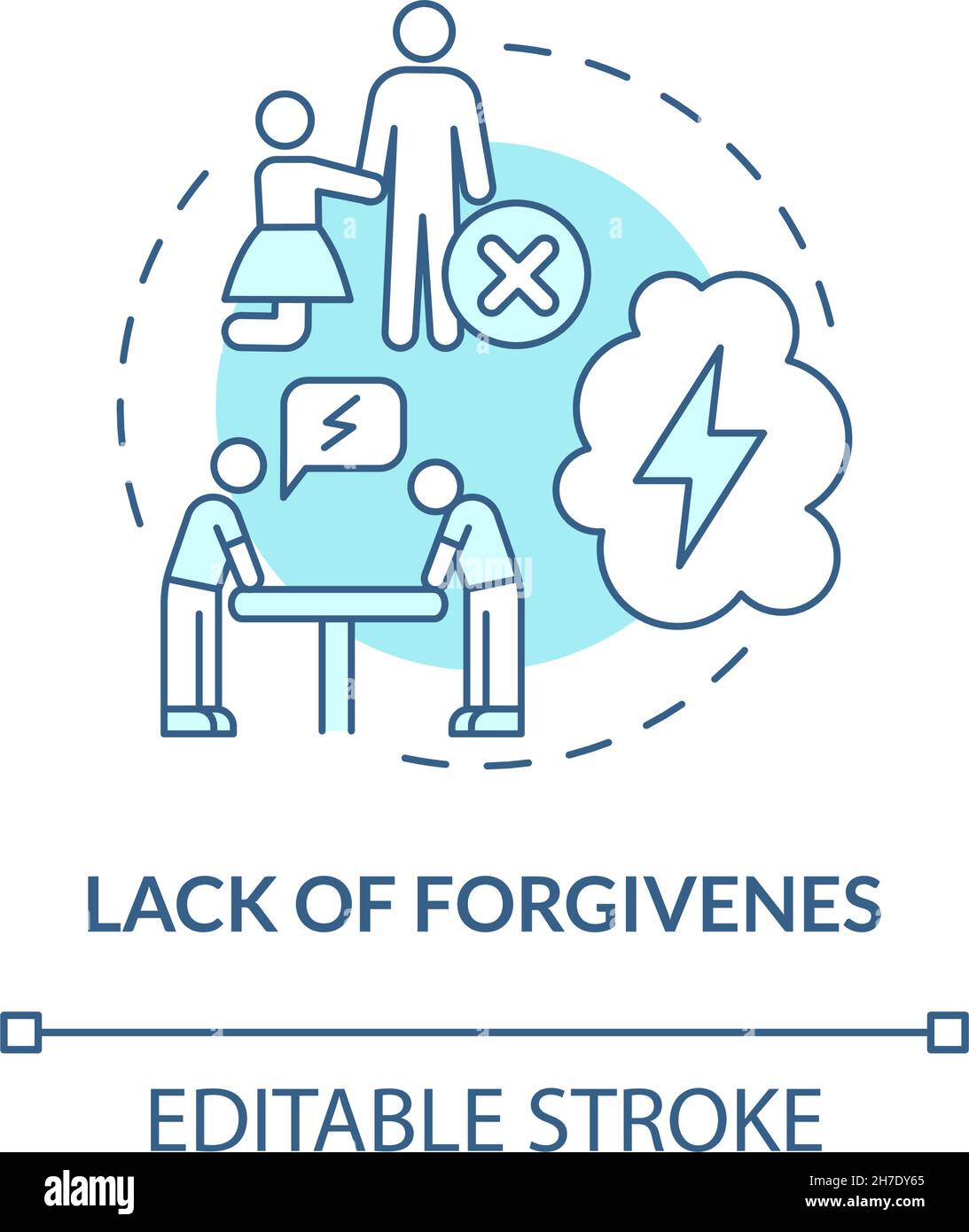 Forgiveness absence concept icon Stock Vector Image & Art - Alamy