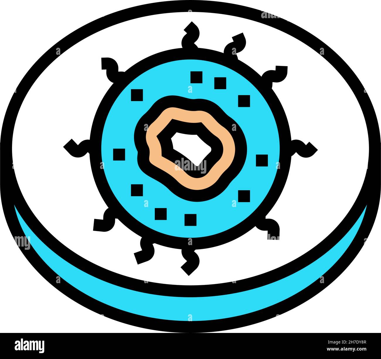 nl cell immunity color icon vector illustration Stock Vector Image ...