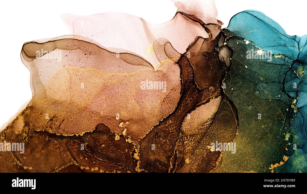 Alcohol ink colors translucent. Abstract marble texture background ...