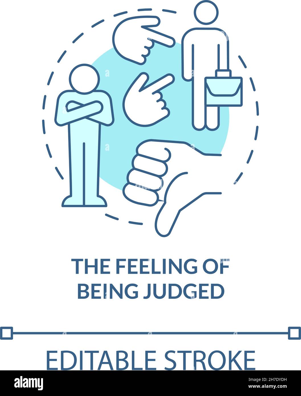 Criticism in work concept Stock Vector Images - Alamy