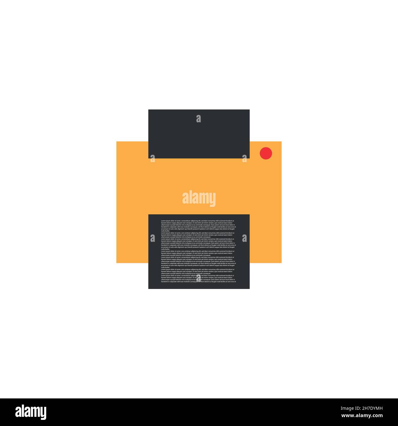 Print icon office equipment Stock Vector Images - Alamy