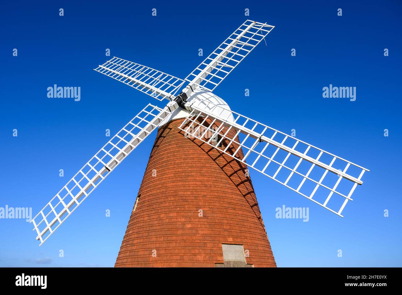 Halnaker Mill is an old, decommissioned windmill with four sails once ...