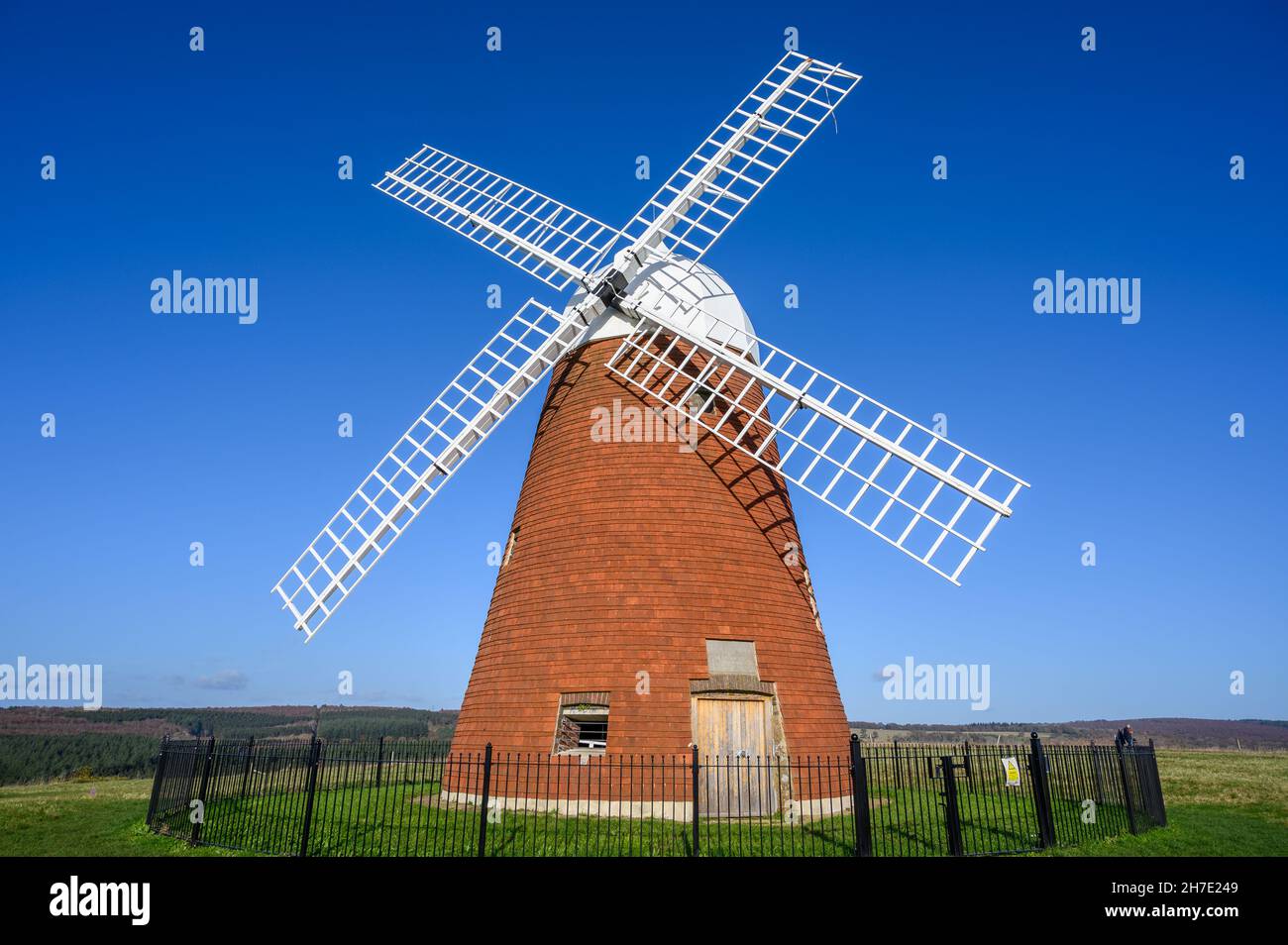 Halnaker Mill is an old, decommissioned windmill with four sails once ...