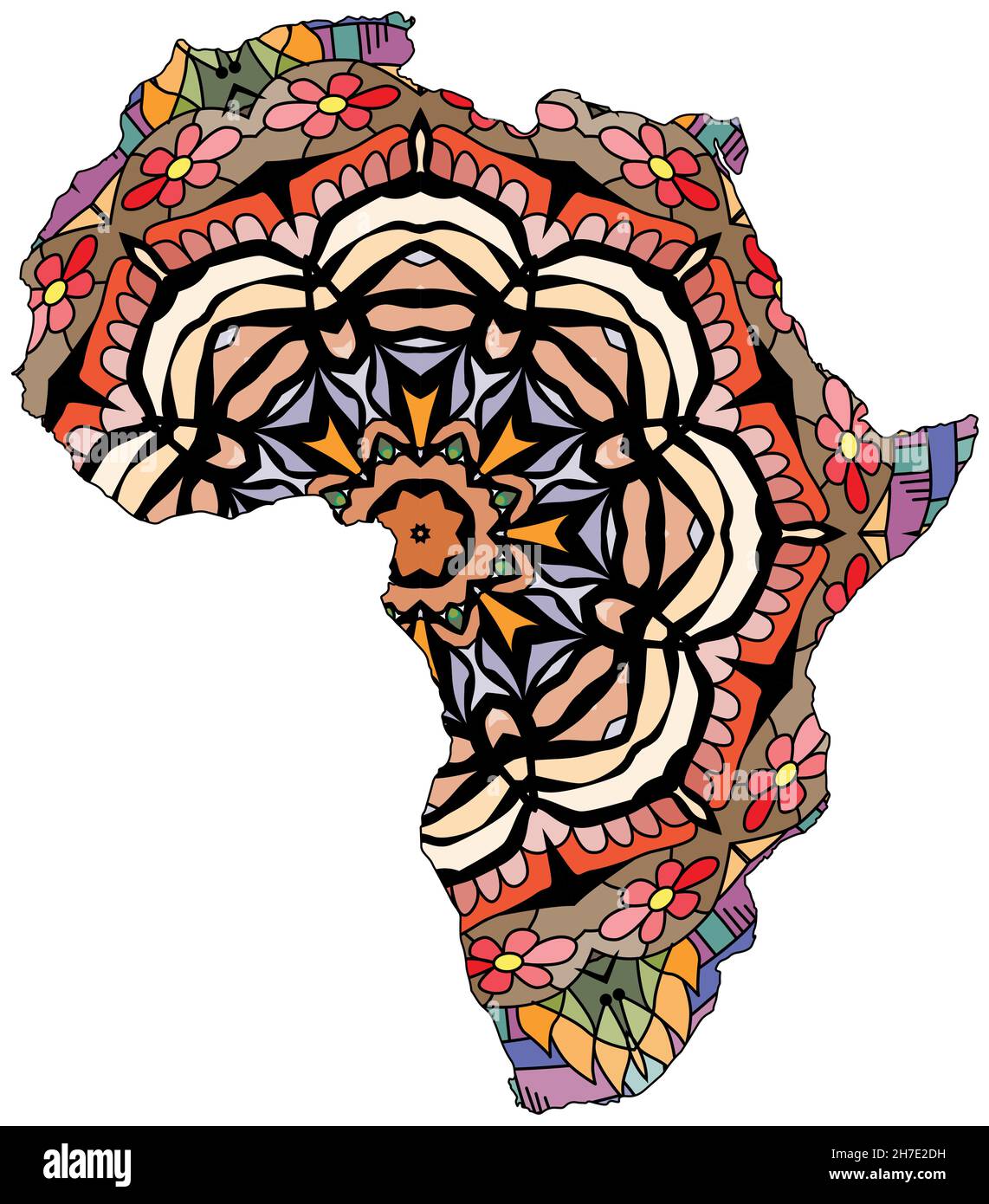 Tanzania map drawn on cartography hi-res stock photography and images ...