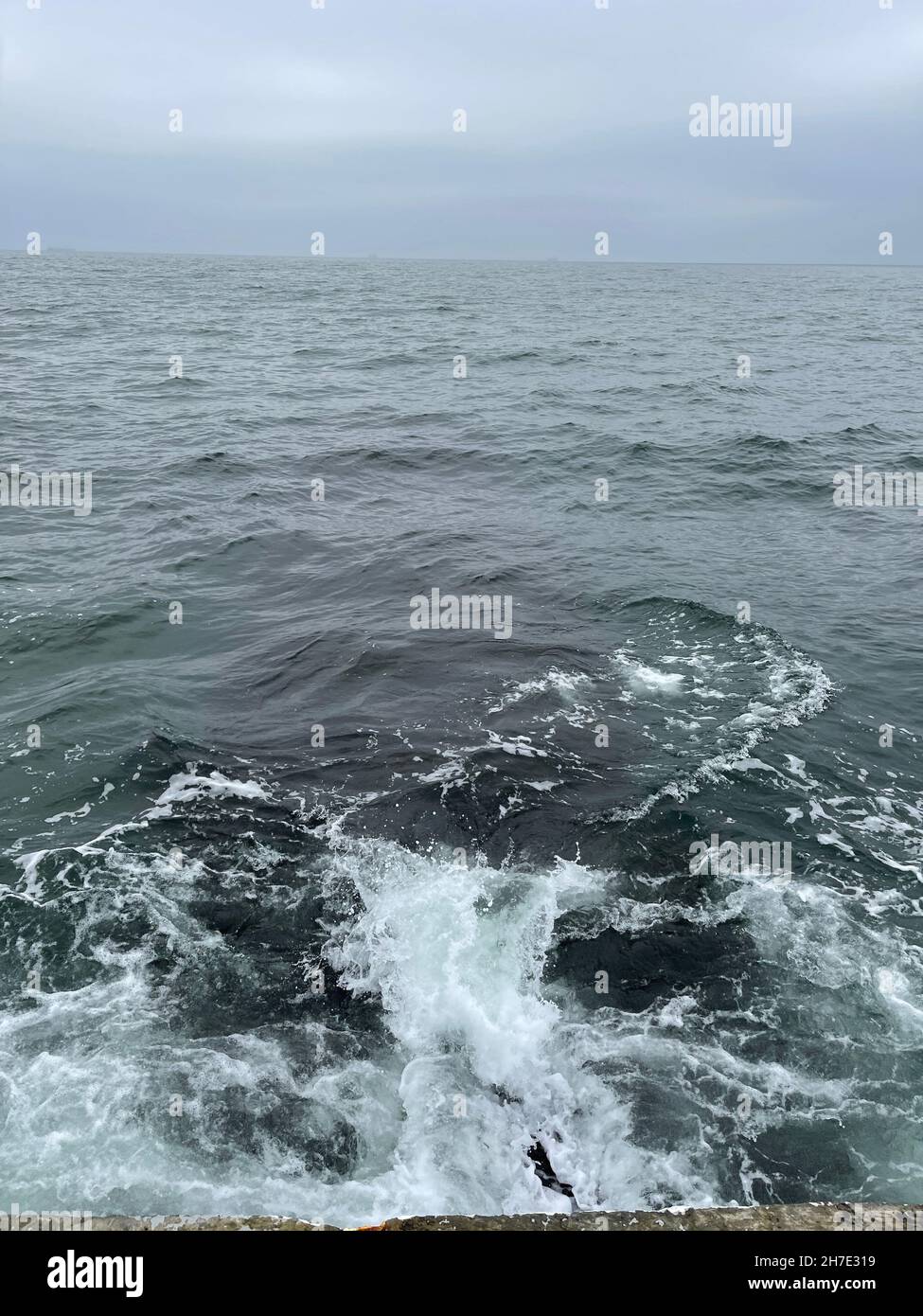 Vertical shot of beautiful deep blue waters of Black sea Stock Photo ...