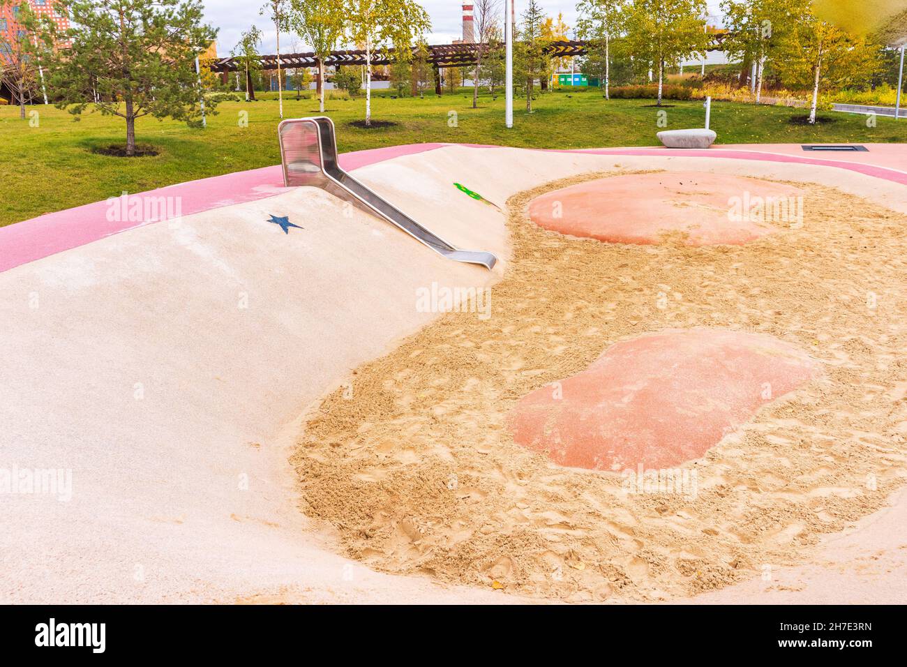 Childrens pink playground new modern hi-res stock photography and ...