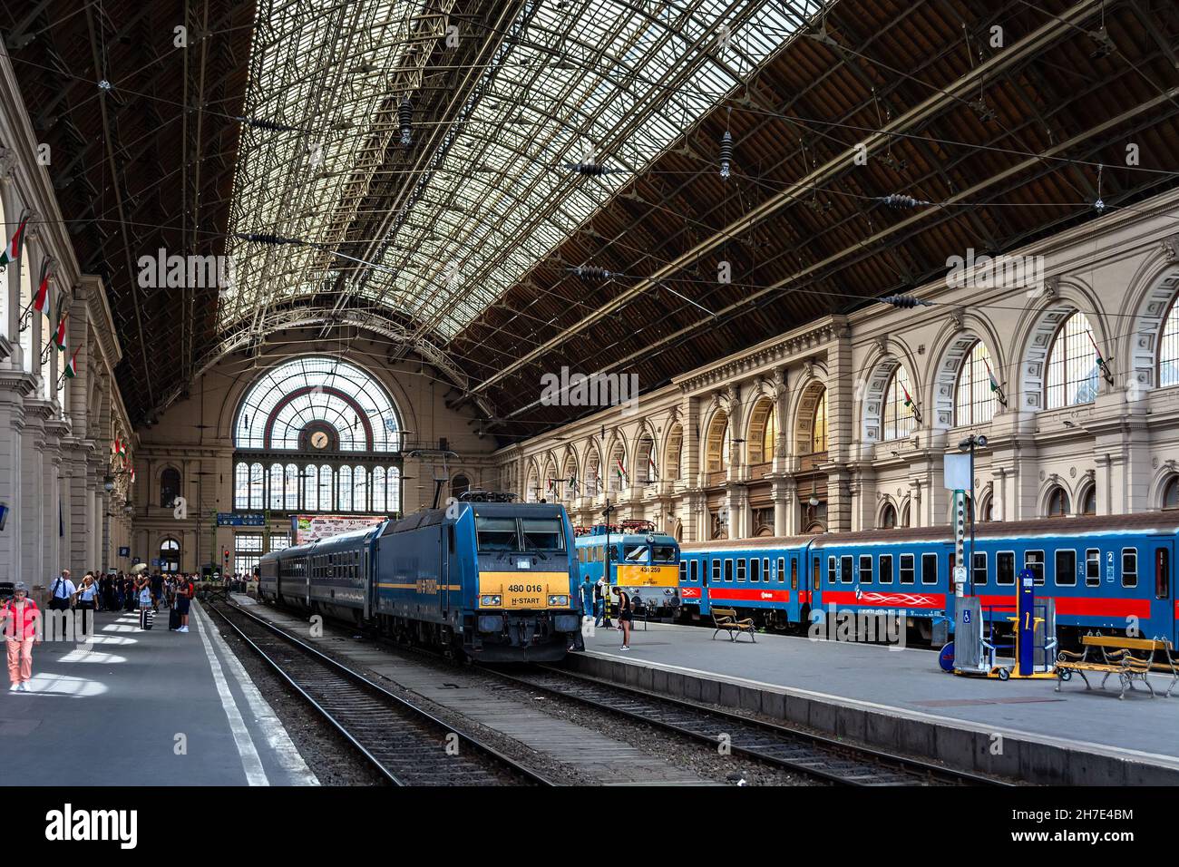 Budapest, Hungary, July 02: Residents and visitors of the city of ...