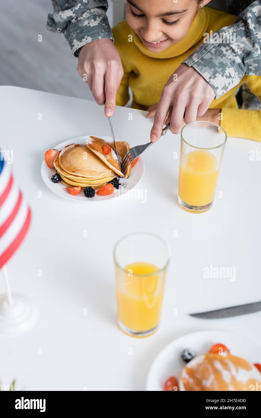 American pancakes flag hi-res stock photography and images - Alamy