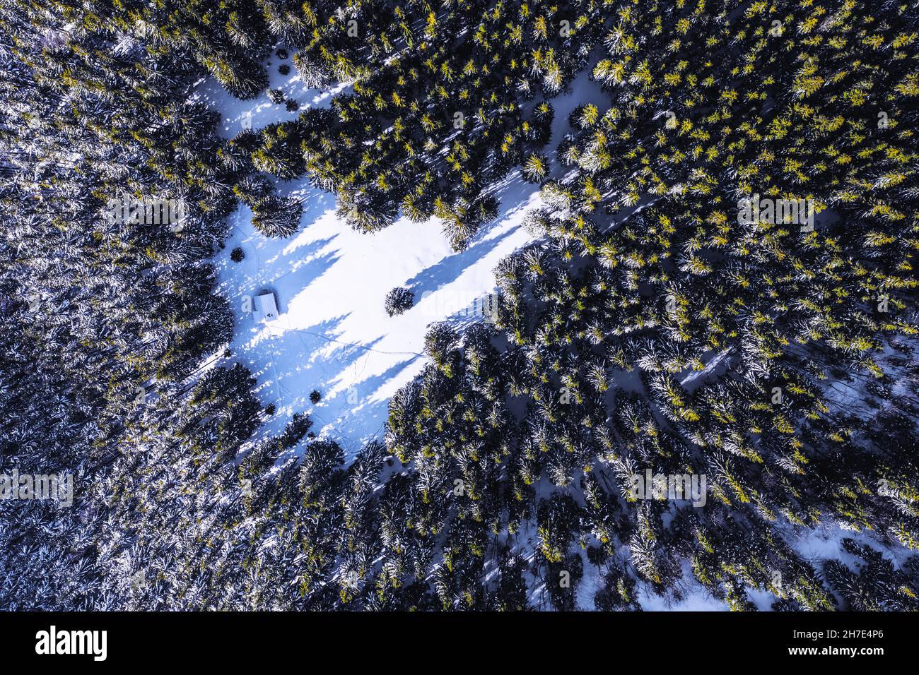 Aerial photo hut hi-res stock photography and images - Alamy