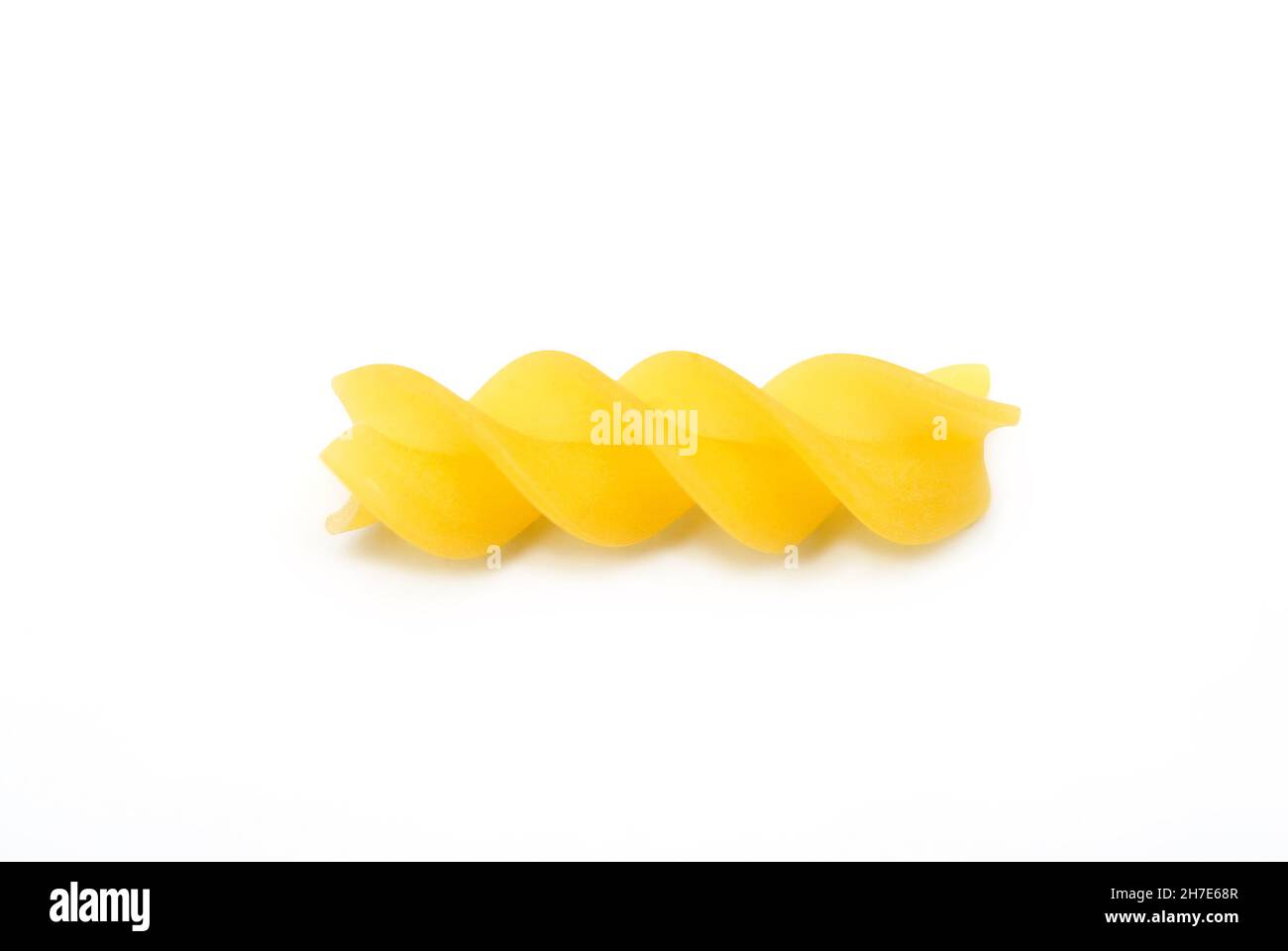 Fusilli Italian pasta isolated on a white background Stock Photo - Alamy