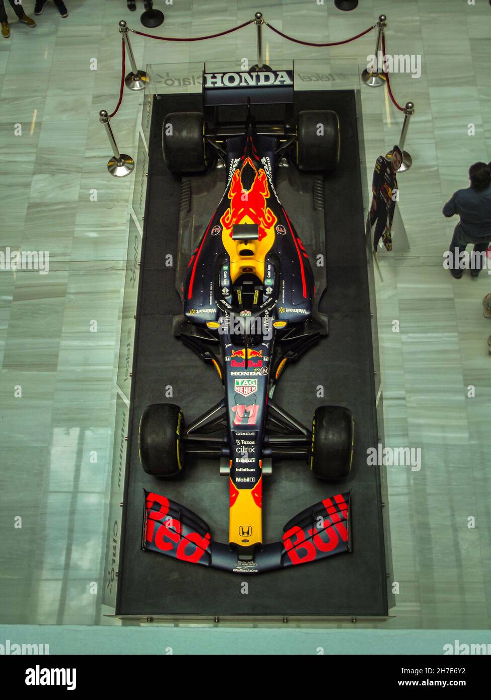 MEXICO CITY, MEXICO - Sep 15, 2021: A RedBull F1 racing car ...