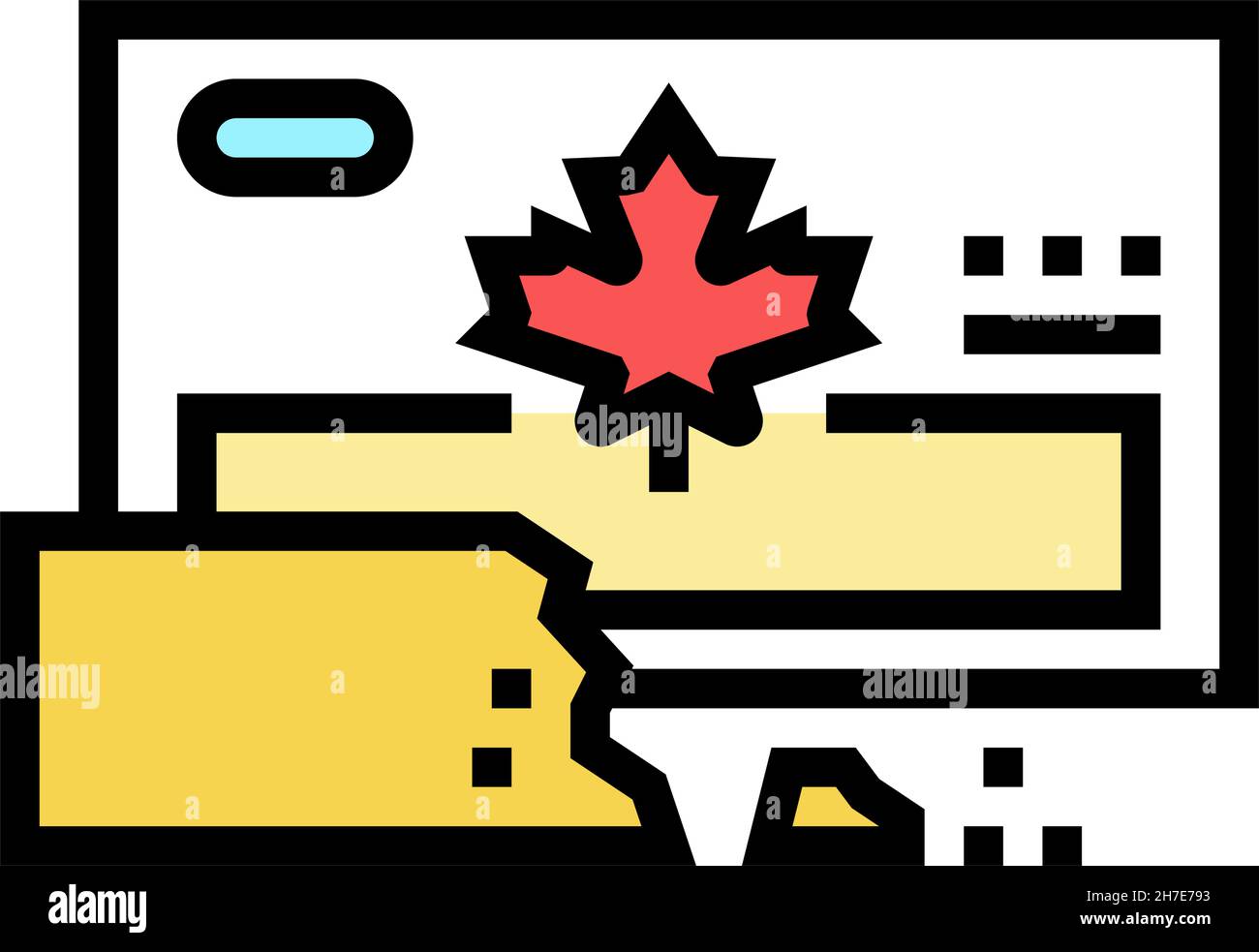 hard maple sugar color icon vector illustration Stock Vector Image ...