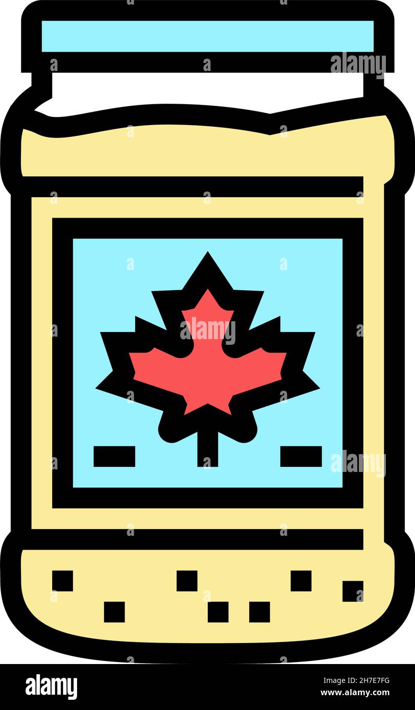 maple sugar bottle color icon vector illustration Stock Vector Image ...