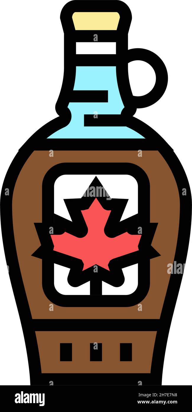 maple syrup package color icon vector illustration Stock Vector Image ...