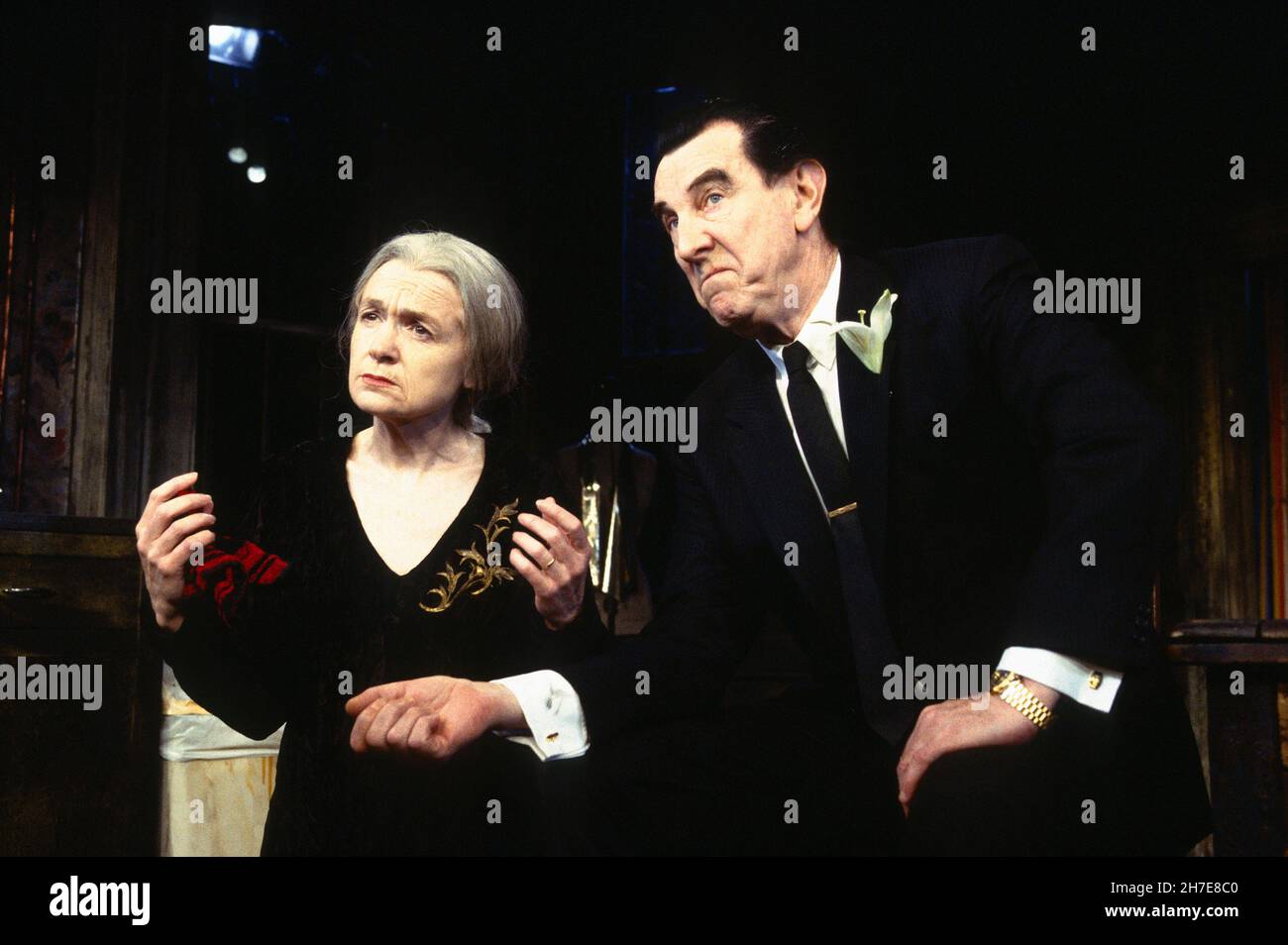 Bridget Turner (Torchie Sparks), John Wood (Travis Flood) in GHOST FROM ...