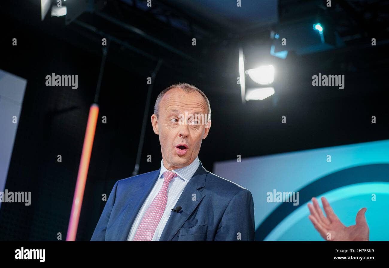 Berlin, Germany. 22nd Nov, 2021. Friedrich Merz, CDU member of the ...