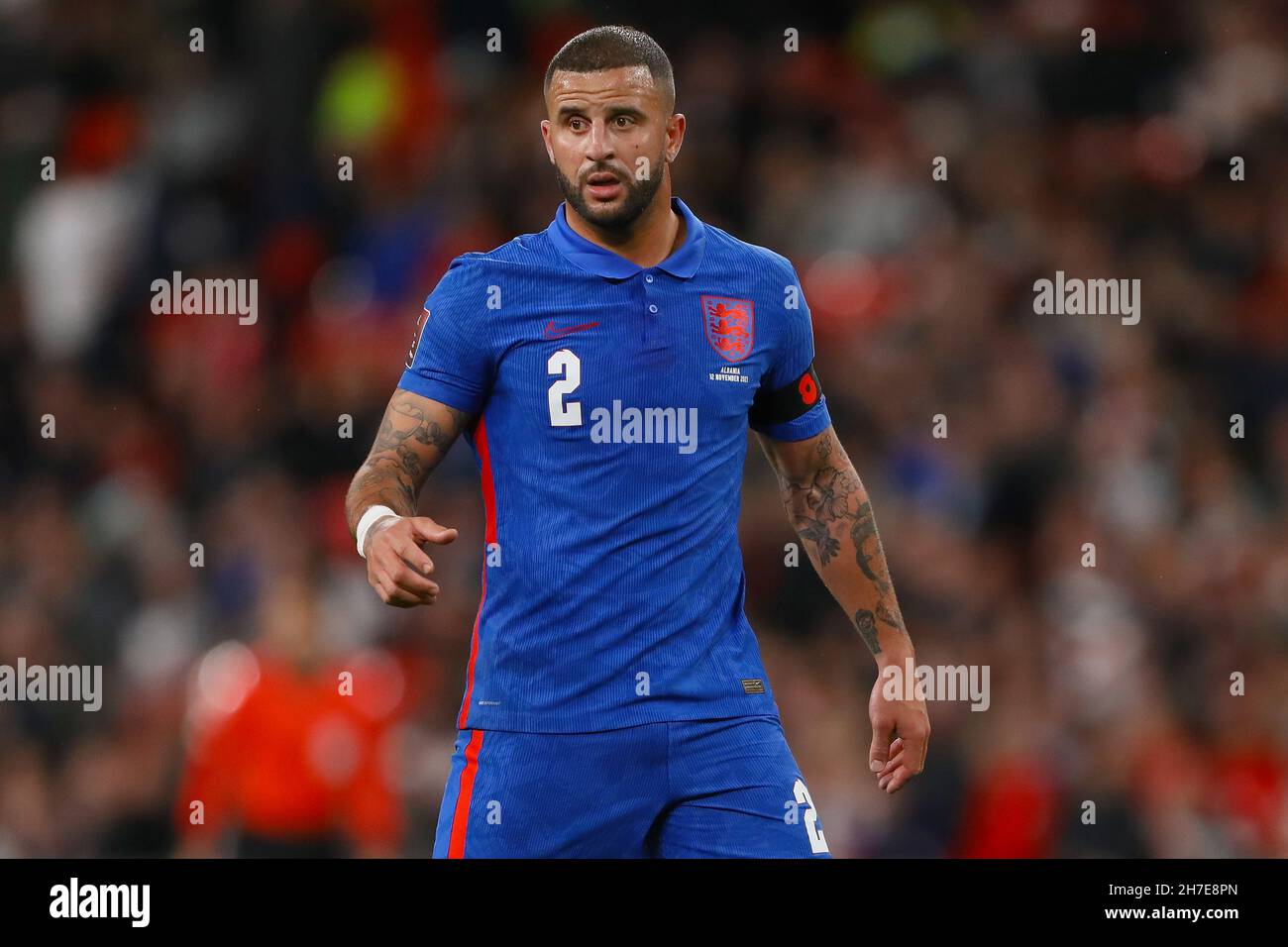 Kyle Walker of England - England v Albania, FIFA 2022 World Cup ...