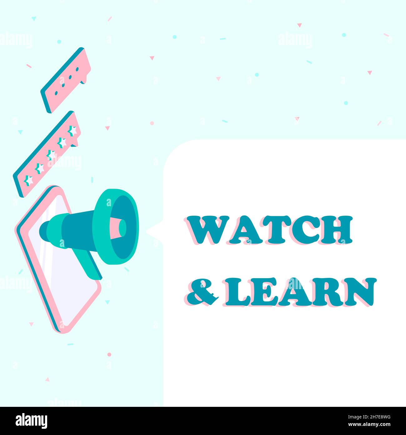 Text showing inspiration Watch And Learn. Business concept ...