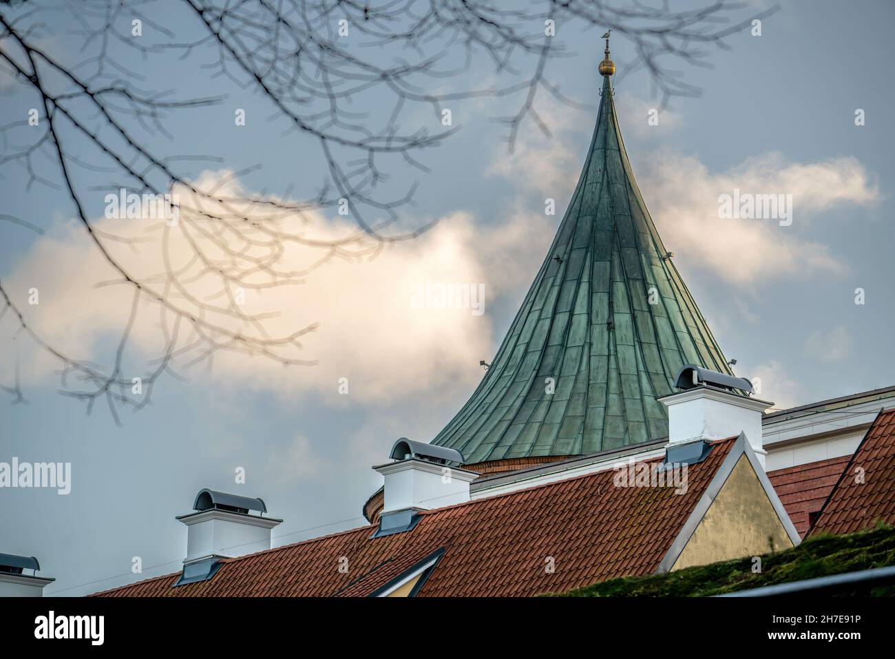 Medieval castle conical roof hi-res stock photography and images - Alamy
