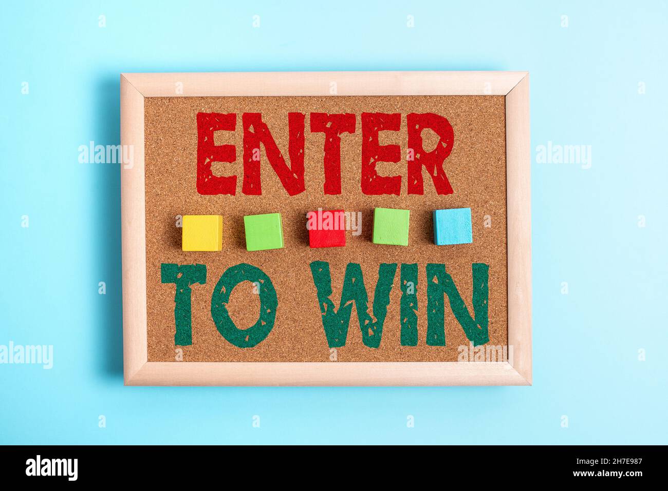 Text sign showing Enter To Win. Business idea exchanging something ...