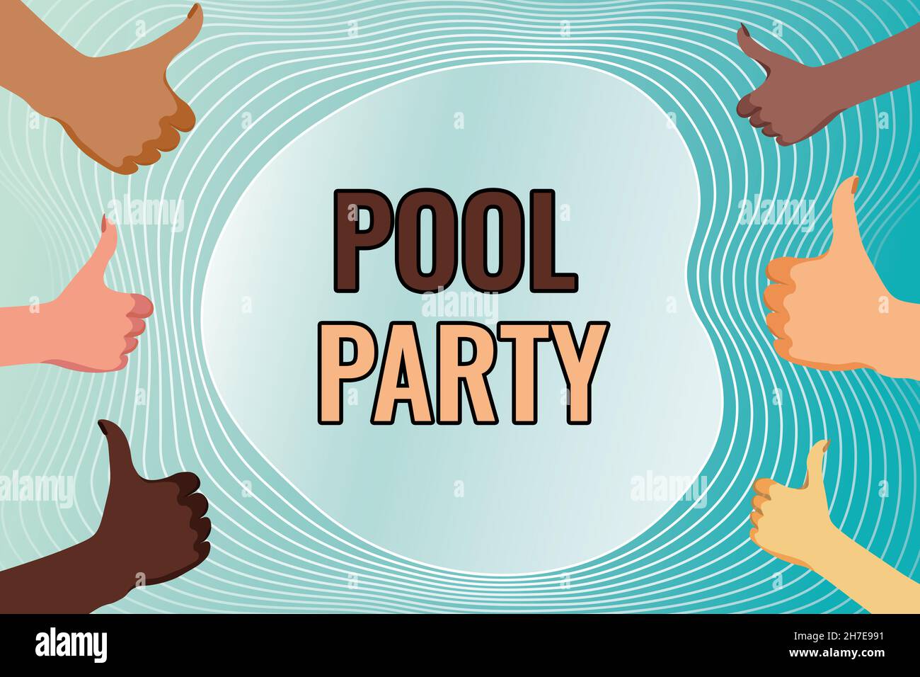 Inspiration showing sign Pool Party. Business overview celebration that ...