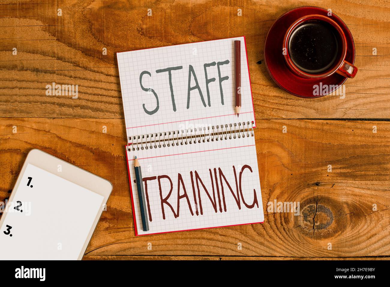 Conceptual caption Staff Training. Business idea learn specific ...