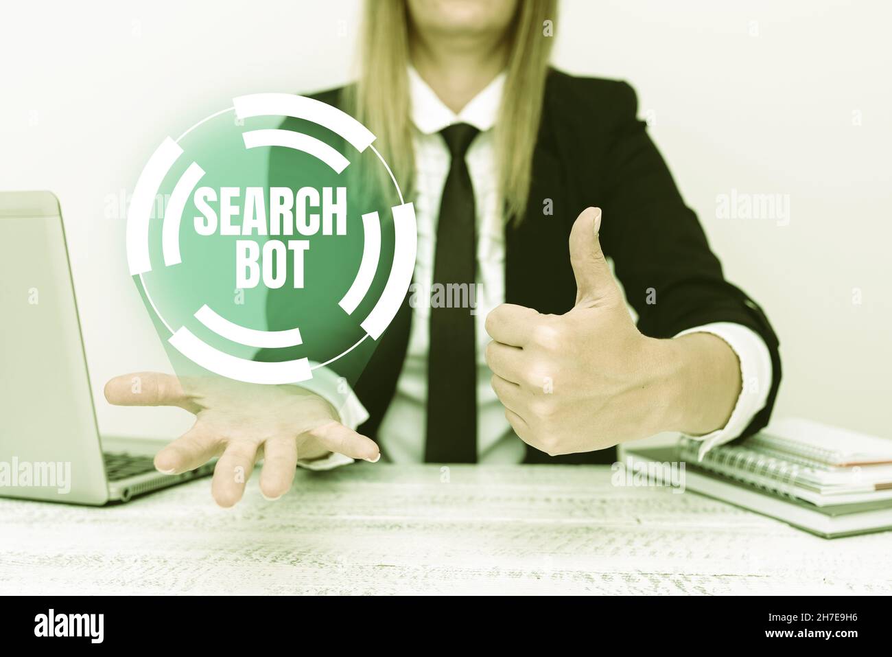 Conceptual Caption Search Bot Word Written On A Program That Runs Automated Tasks Over The