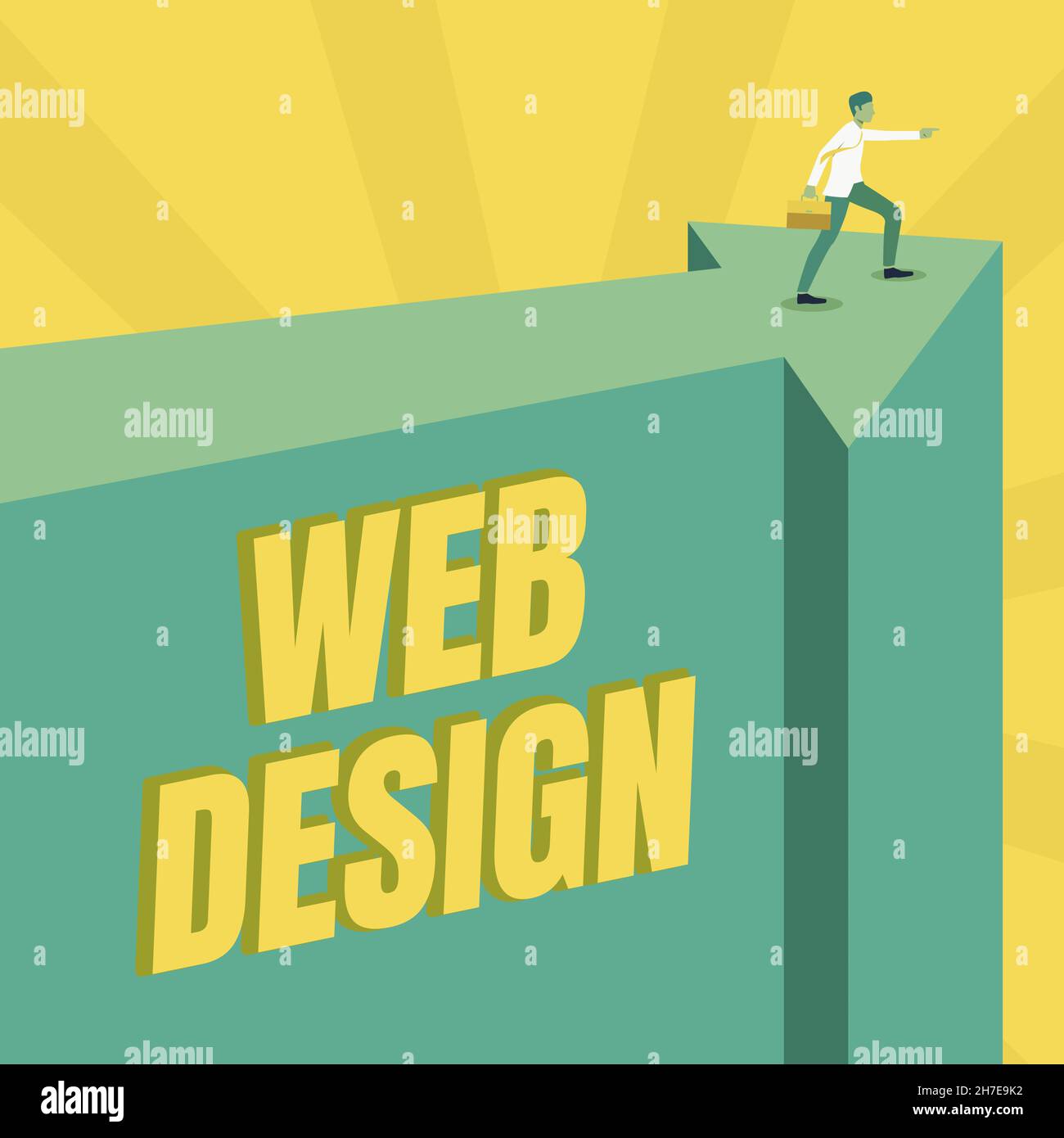Sign displaying Web Design. Internet Concept Website development ...