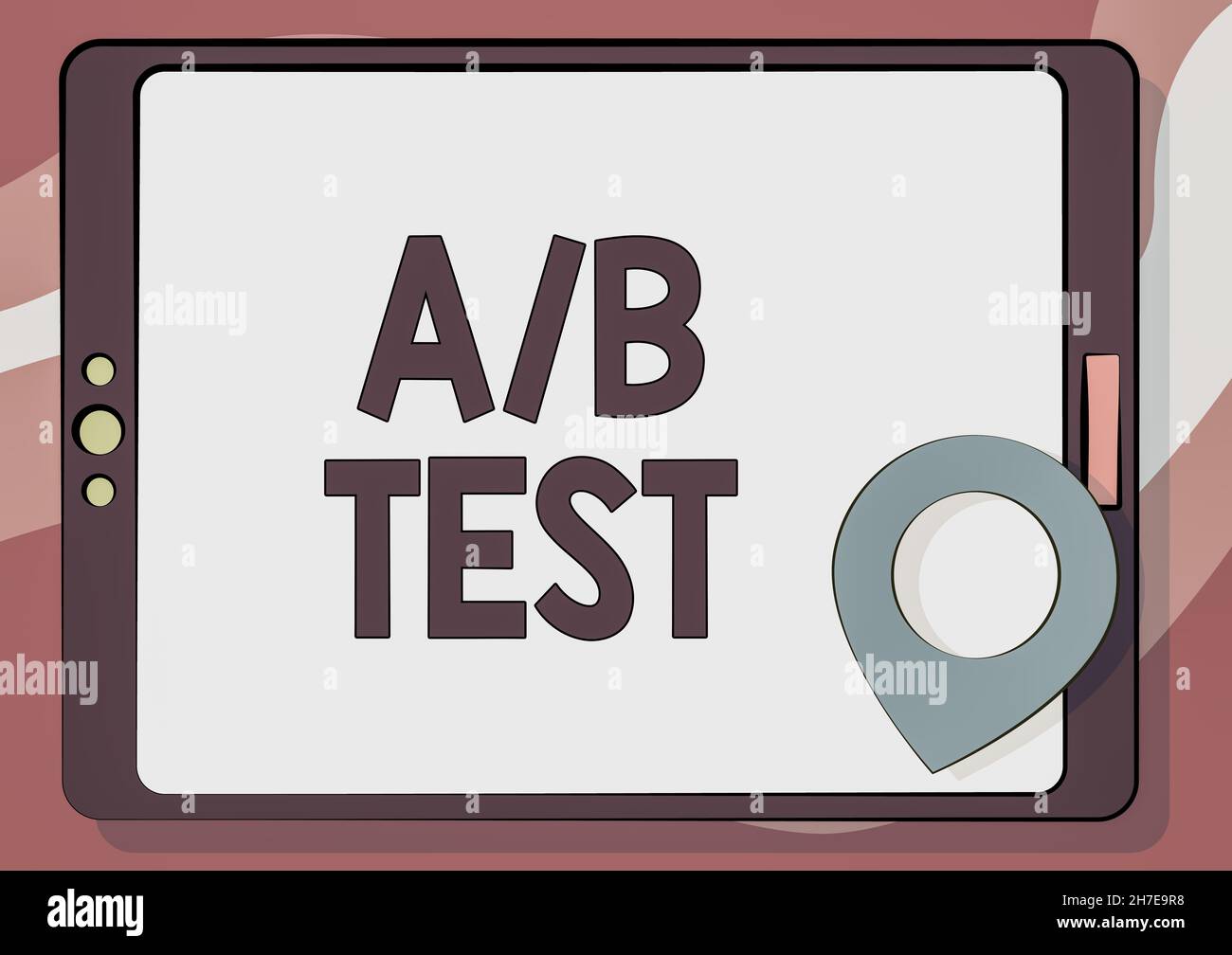 Hand writing sign A Or B Test. Business concept test to determine ...
