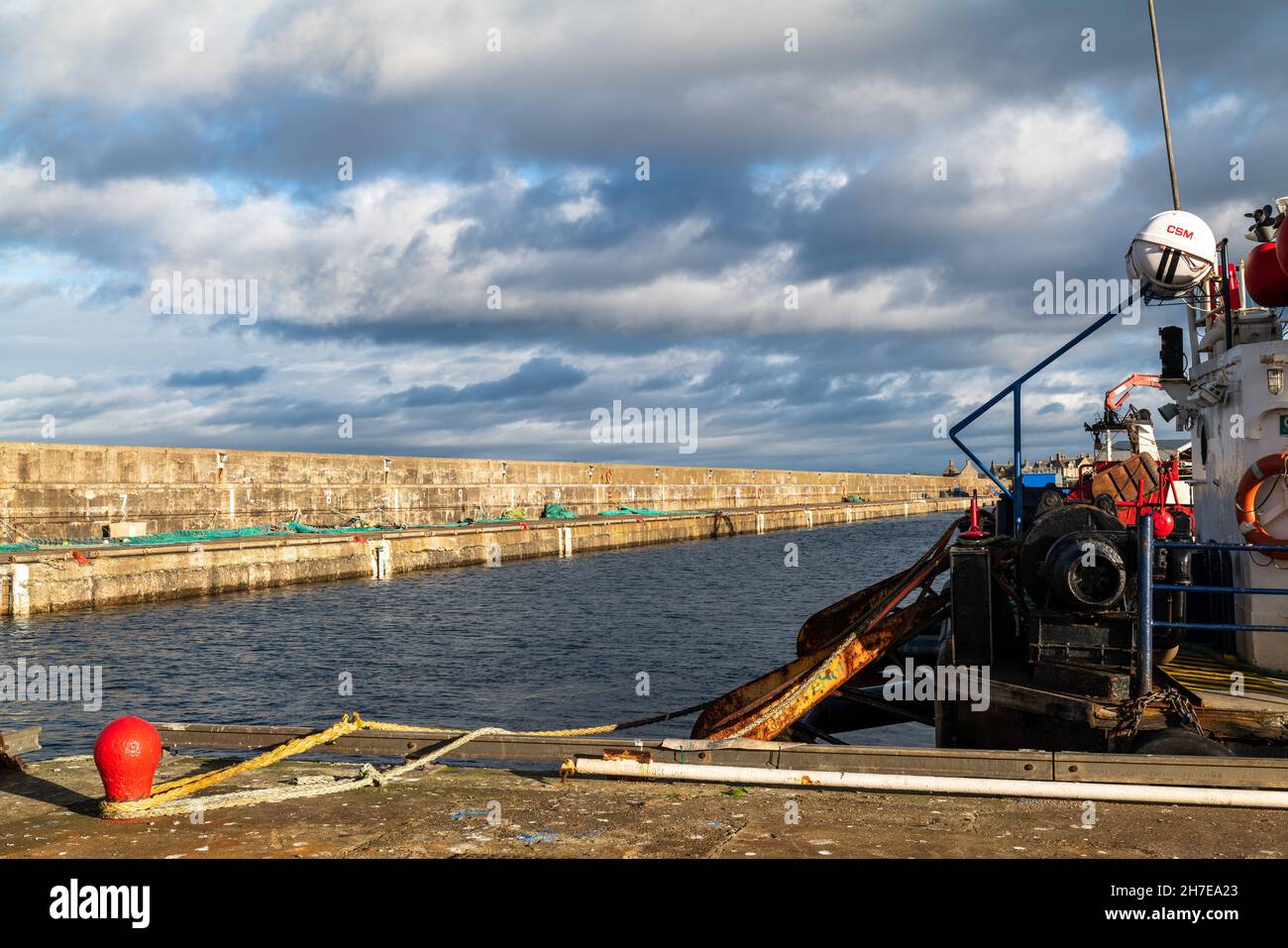 BUCKIE, MORAY, SCOTLAND - 19 NOVEMBER 2021: This is a view within the ...