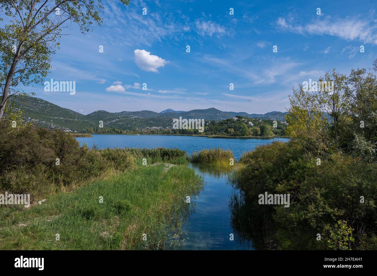 Beautiful view of the Bacina Lakes in Croatia Stock Photo - Alamy