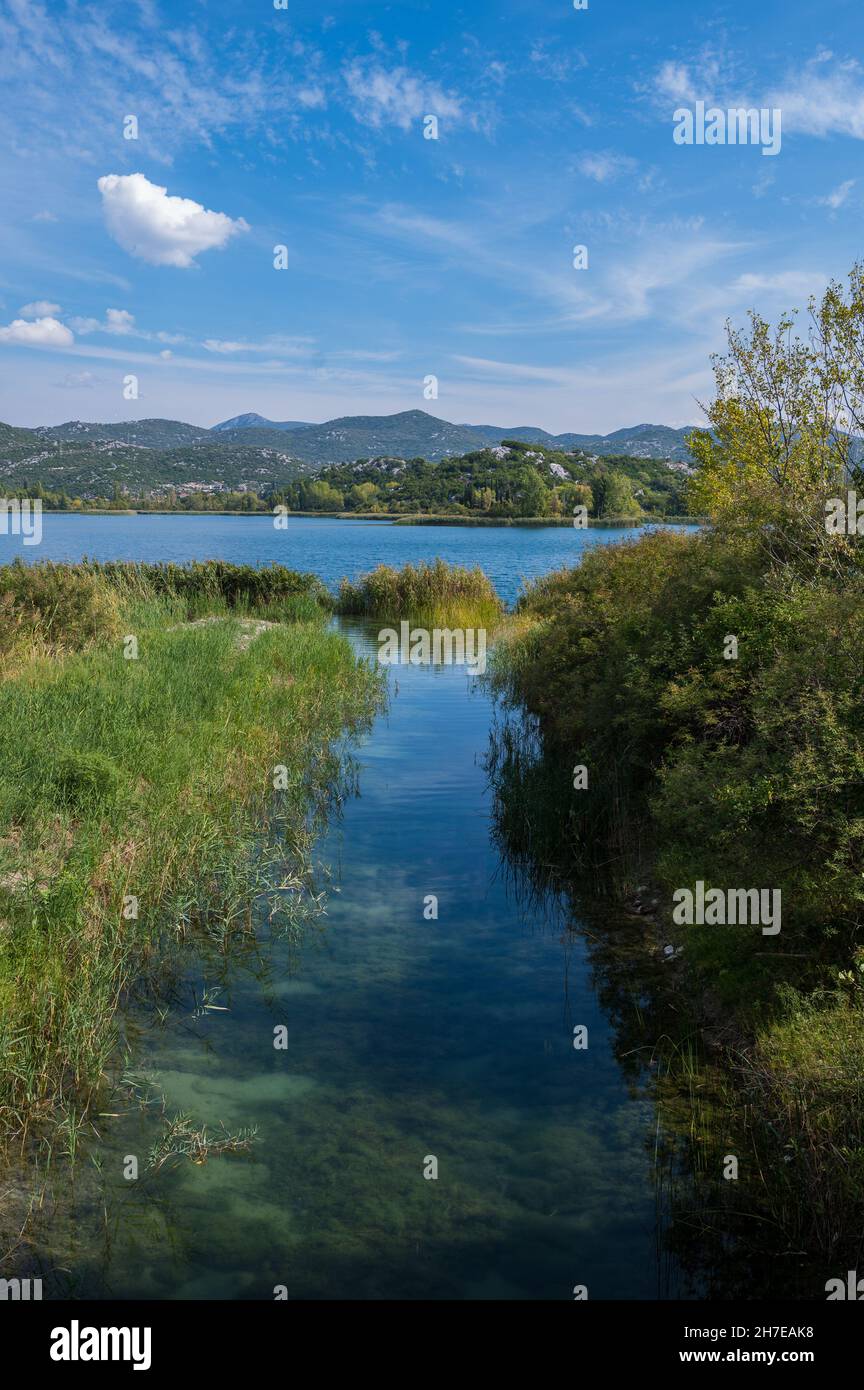 Vertil view of the Bacina Lakes in Croatia Stock Photo - Alamy