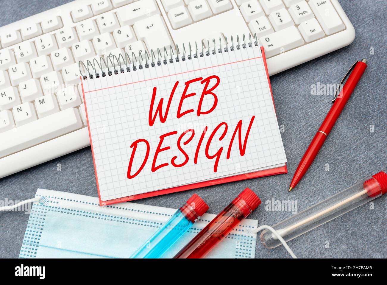 Conceptual caption Web Design. Business concept Website development Designing and process of ...
