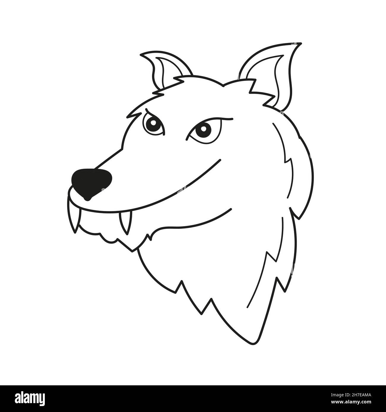 Werewolf Face Coloring Pages