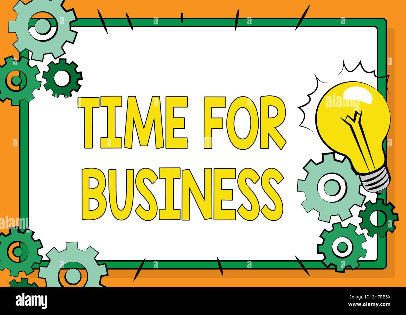 Text sign showing Time For Business. Conceptual photo fulfil ...