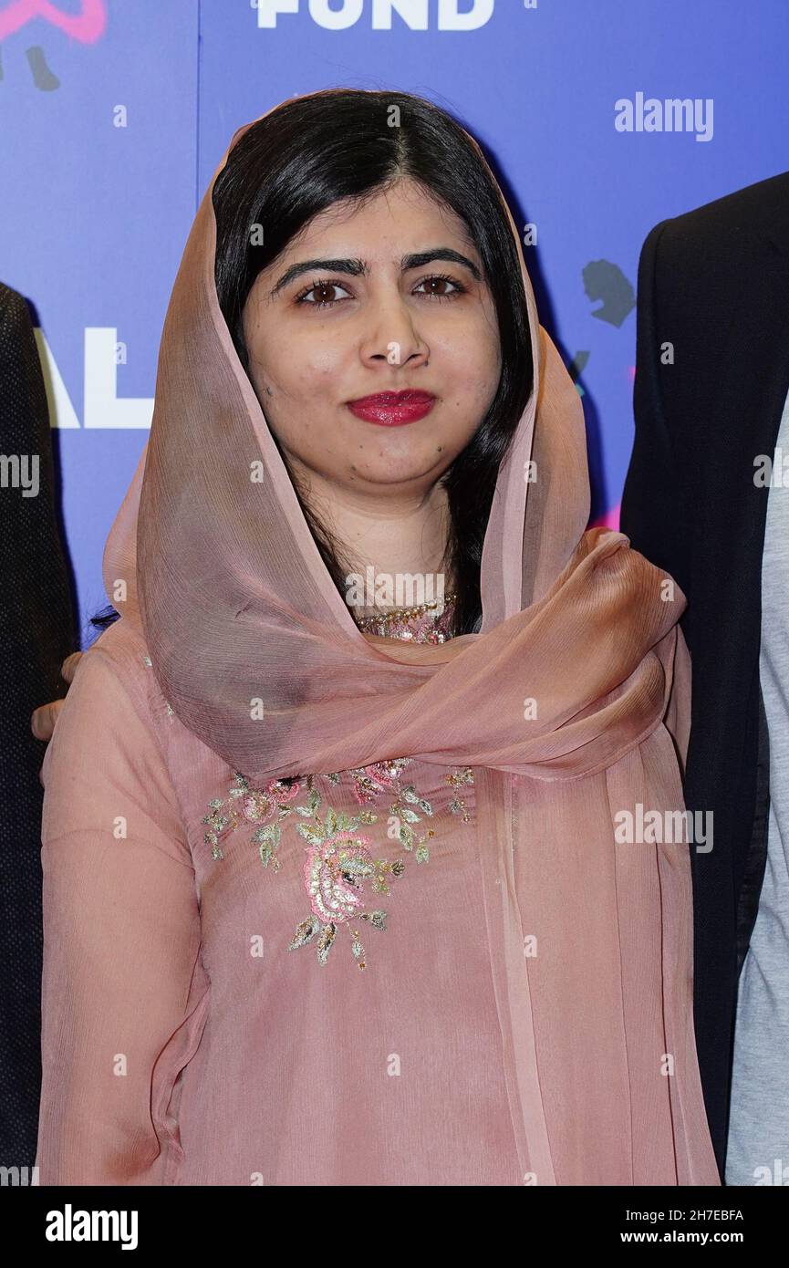 Malala Yousafzai arriving for a special gala performance of Andrew ...