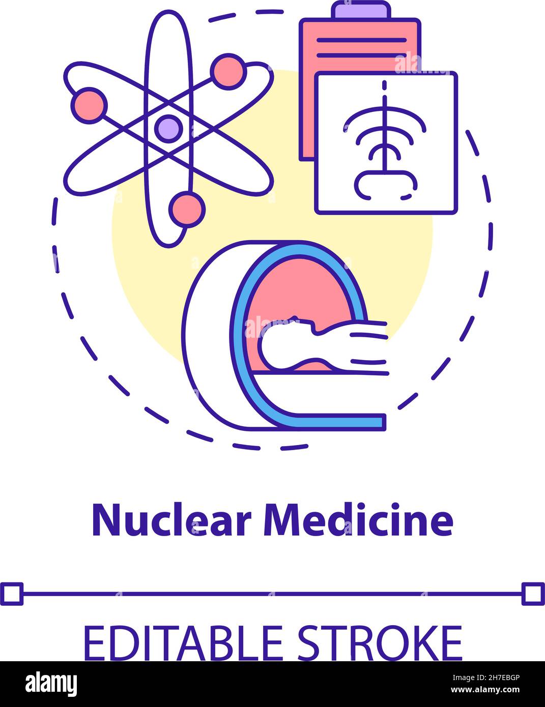 Nuclear medicine concept icon Stock Vector Image & Art - Alamy