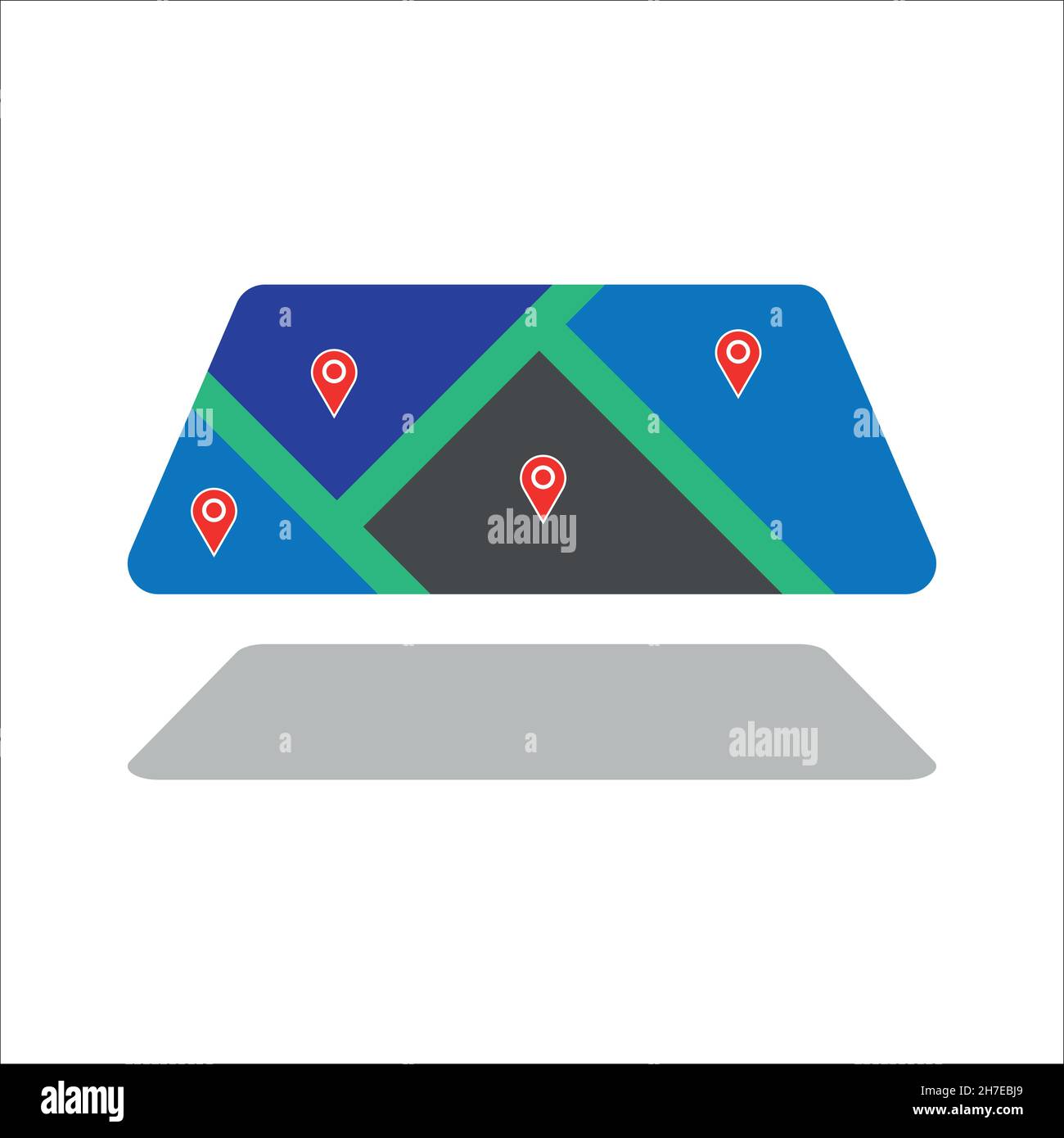 Map icon. Travel banner symbol. Logo design element Stock Vector Image ...