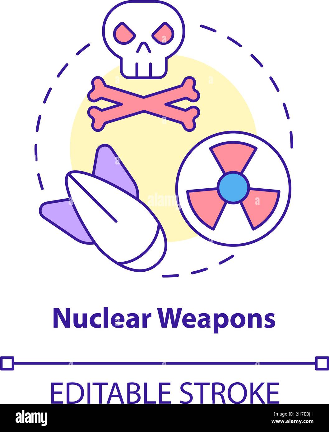 Nuclear weapons concept icon Stock Vector Image & Art - Alamy