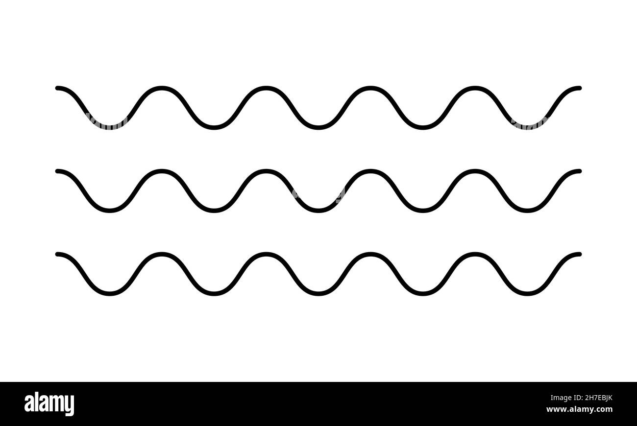 Wave icon vector. Simple wave sign isolated on white background. Can ...