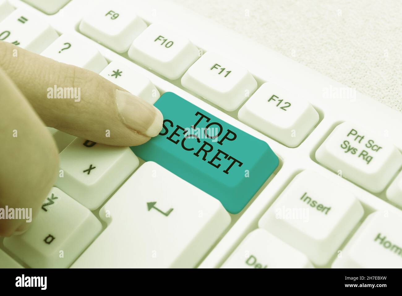 Writing displaying text Top Secret. Conceptual photo protected by a ...